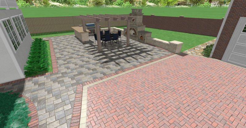 3D 2D DESIGN - Old World Brick Paving